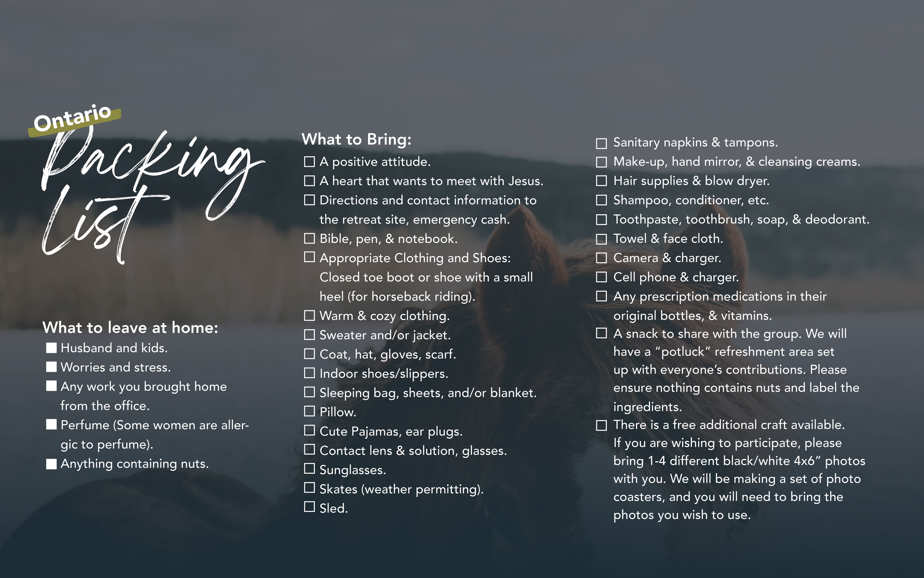 Voice of the Martyrs Canada - Women's Ministry